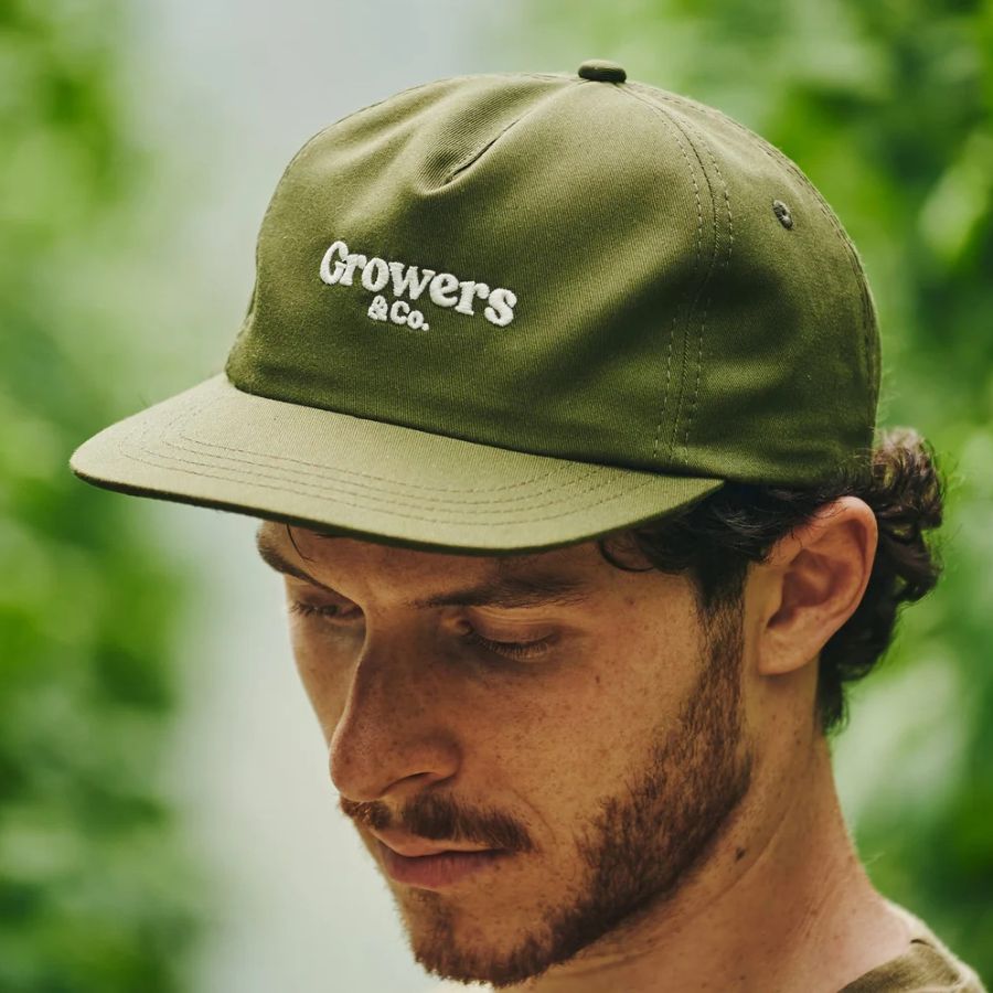 Kuroda Organic Cotton Olive Baseball Cap - sawaGarden